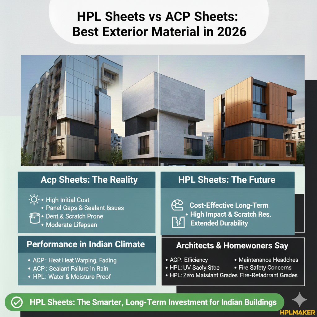 HPL Sheets vs ACP Sheets: Best Exterior Material in 2026